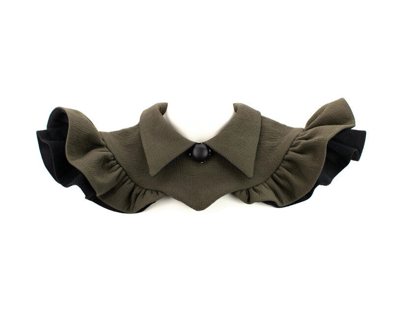 Olive and Black Snake Print Neck Collar – Sumie Tachibana
